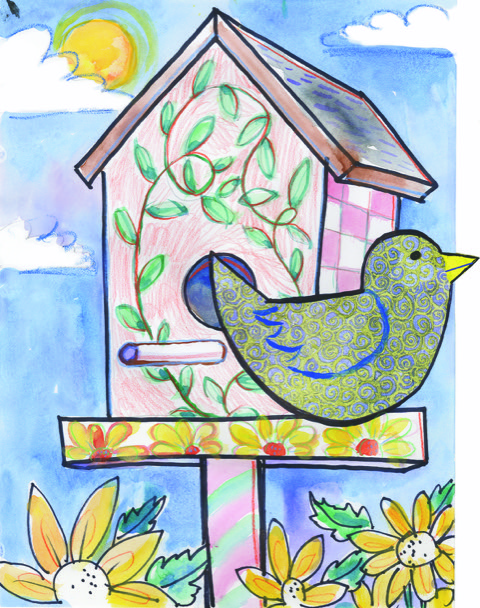 How To: Paint and Collage a Birdhouse | Magic Dragon: Children's Magazine